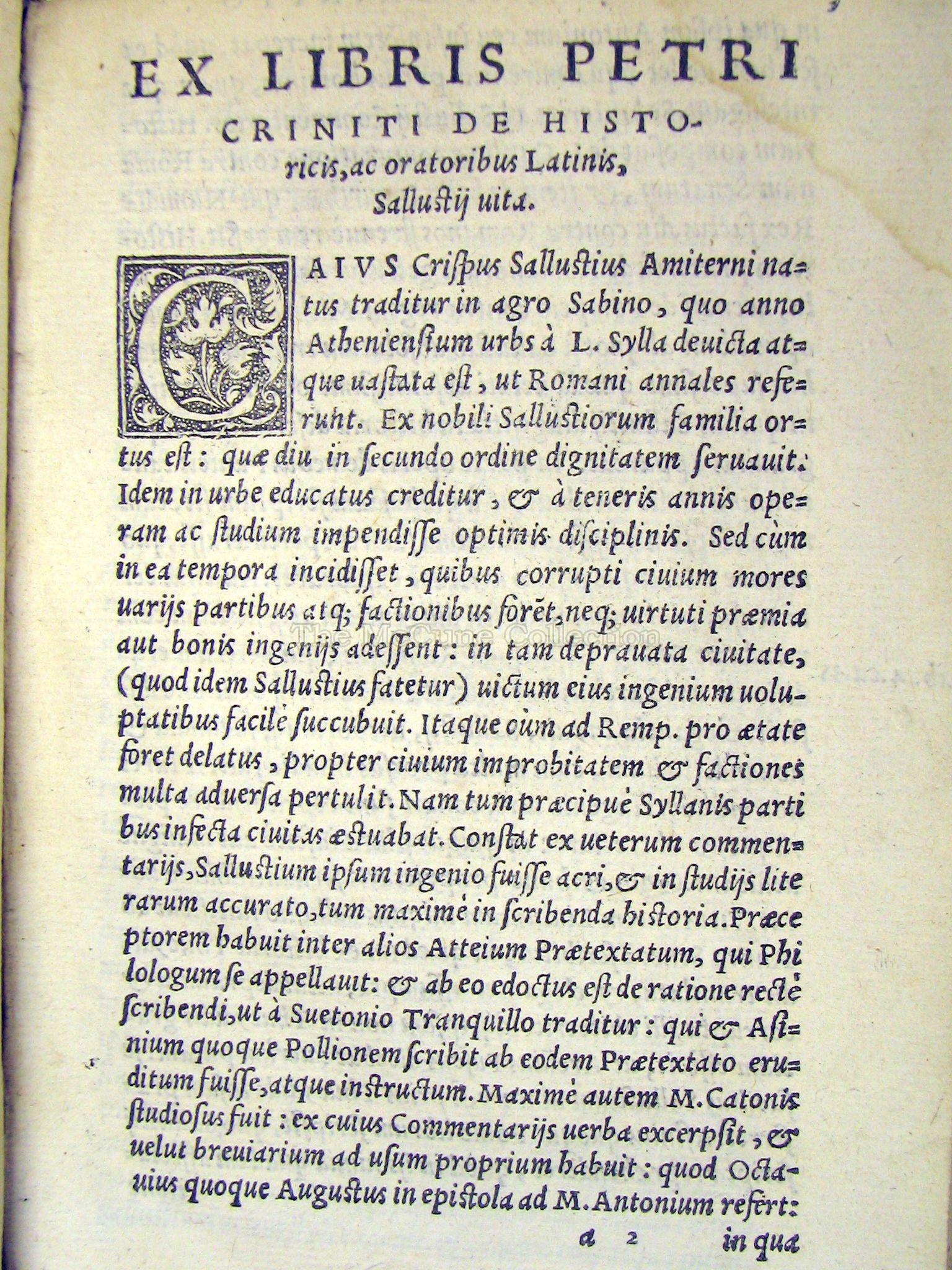 C. Crispi Sallusti • The McCune Collection